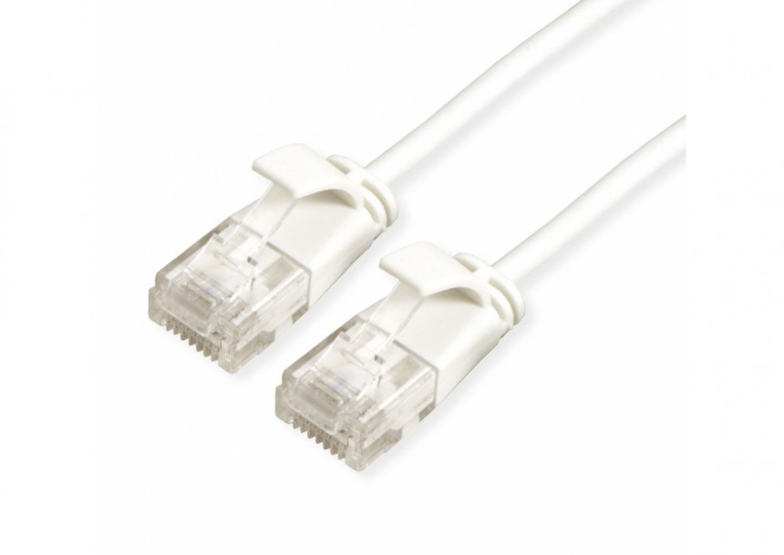 Secomp Roline UTP Data Center PatchCord SLIM Cat6A/Cl.EA LSOH white 0.3m