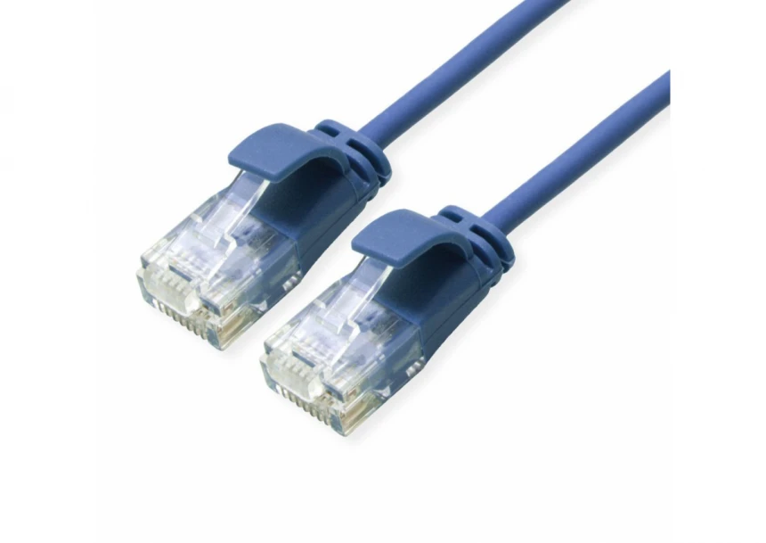 Secomp Roline UTP Data Center PatchCord Slim Cat6a LSOH blue 0.5m