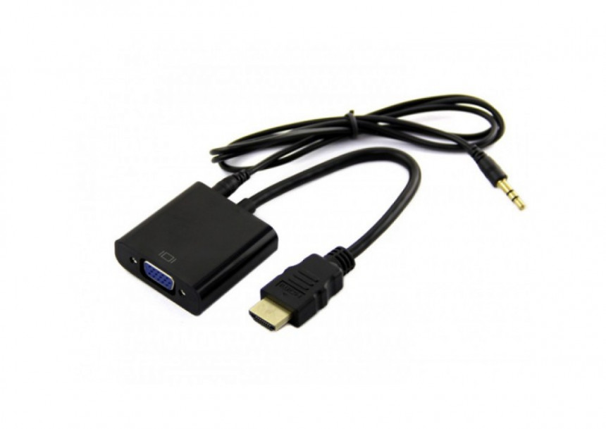 Adapter E-Green HDMI (M)-VGA D-sub (F)+audio (M/M)