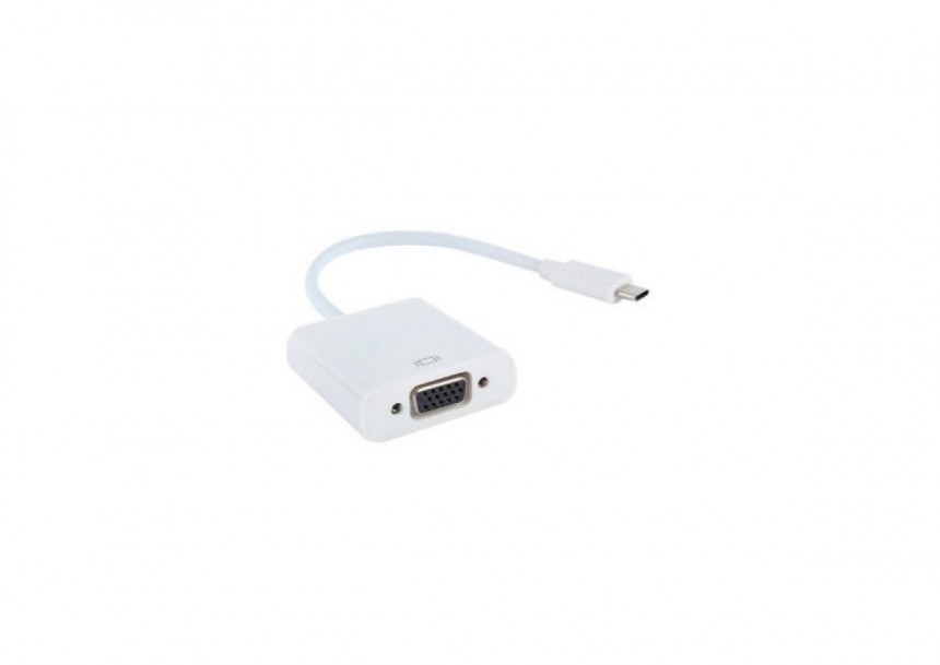 Adapter E-Green USB 3.1 tip C (M)-VGA (F) beli