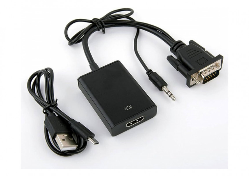 Adapter Stars Solutions VGA na HDMI crni