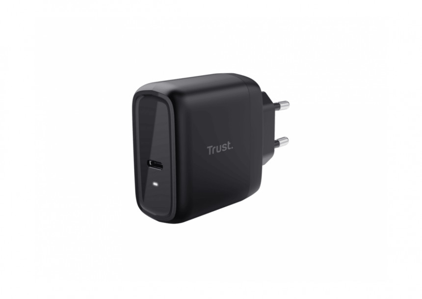 Punjač TRUST Maxo 65W/USB-C/laptop/smartphone/tablet/2m USB-C kabel/crna