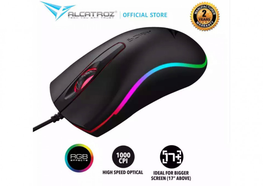 ALCATROZ Asic 9 RGB FX Black Optical Mouse