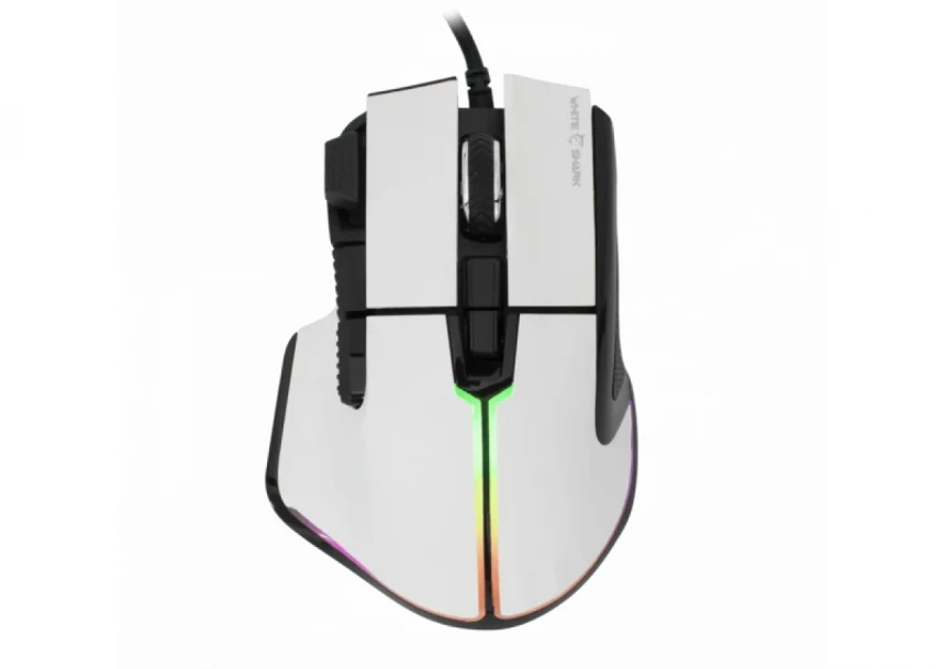 Miš White Shark MARROK 12000DPI/9D/1000Hz Polling/RGB/White