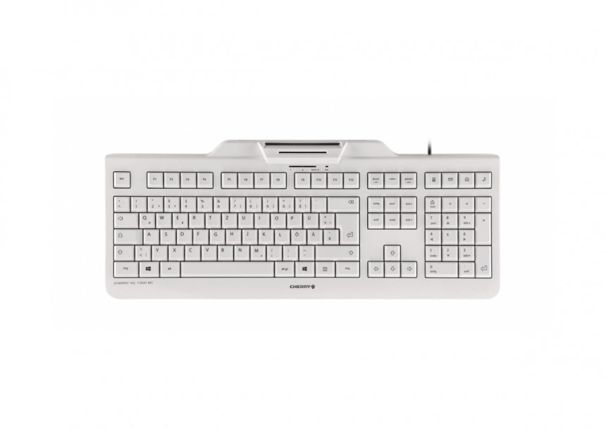 Cherry KC-1000SC tastatura sa čitačem smart kartica, USB, bela