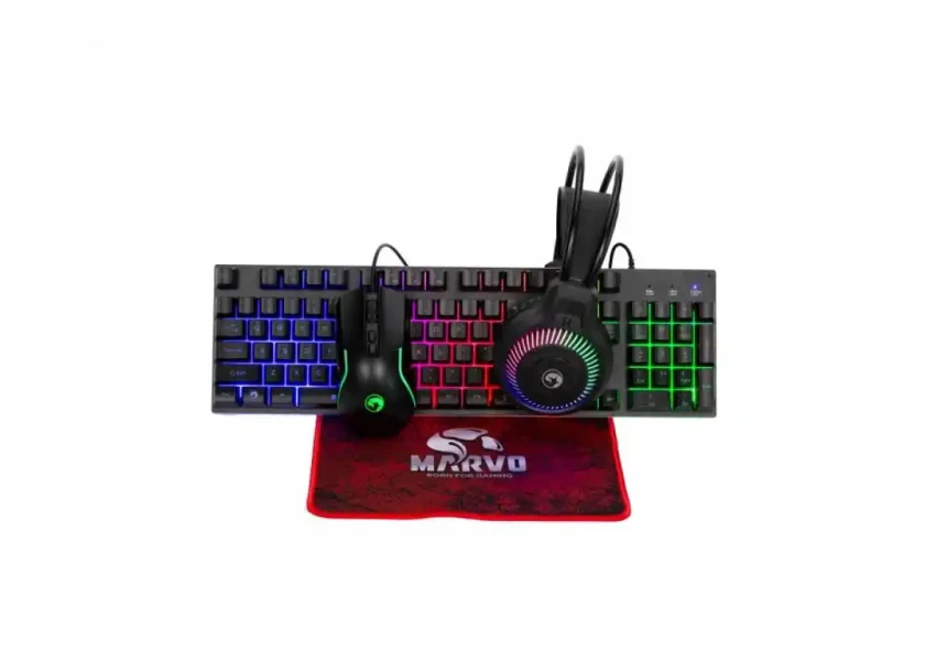 Tastatura + miš + slušalice + podloga Marvo LOOT 40 CM416