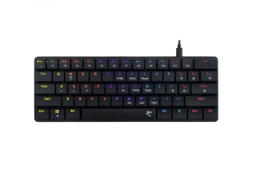 Tastatura White Shark NAGAMAKI 60/Mehanička/Crveni linearni svičevi/RGB/Crna/US