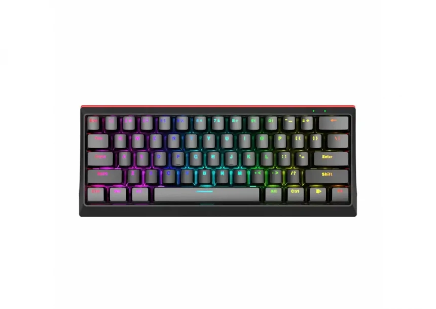 Tastatura Marvo Hecate 61R KG962 mehanička, crveni svičevi, pozadinsko osvetljenje crna