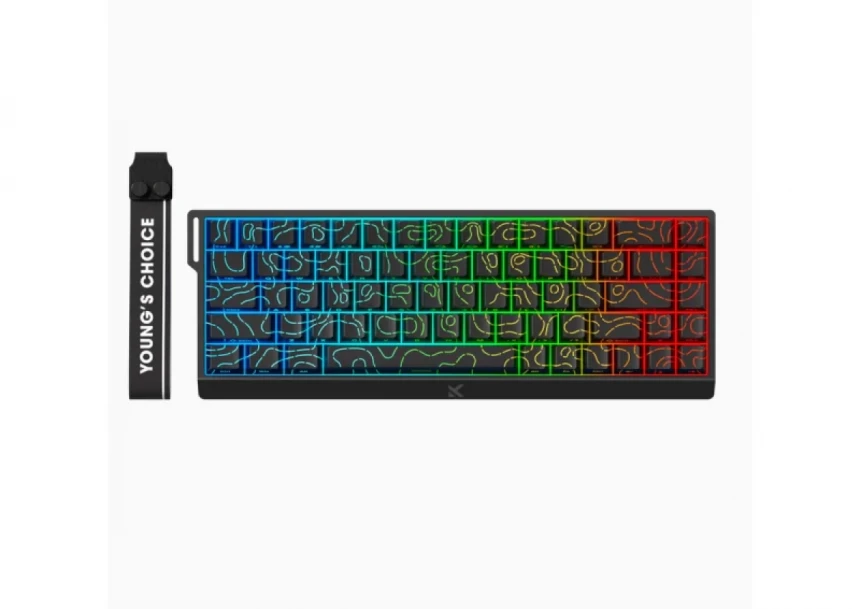 Gaming tastatura MCHOSE Ace 68 Hall Effect Magnetic Switch black topographic