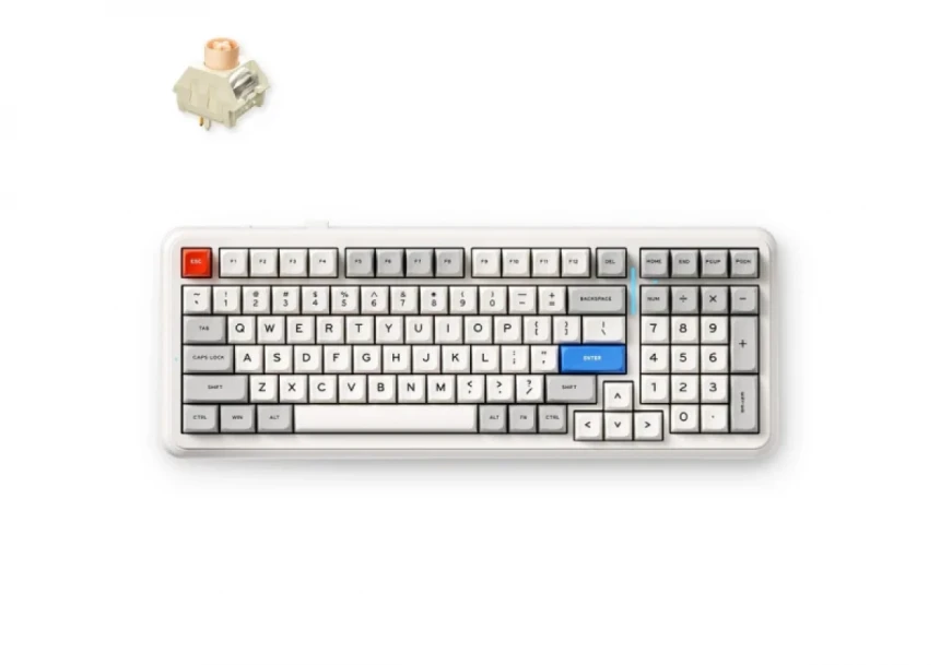 Bežična gaming tastatura MCHOSE K99 V2 Mehanička retro white