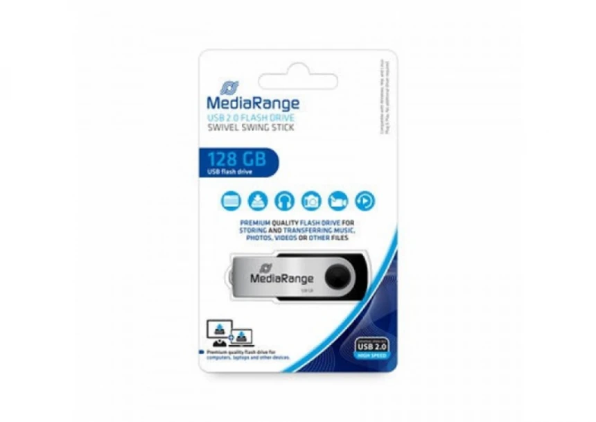 USB FLASH 128GB USB 2.0 MEDIARANGE FLEXY DRIVE MR913