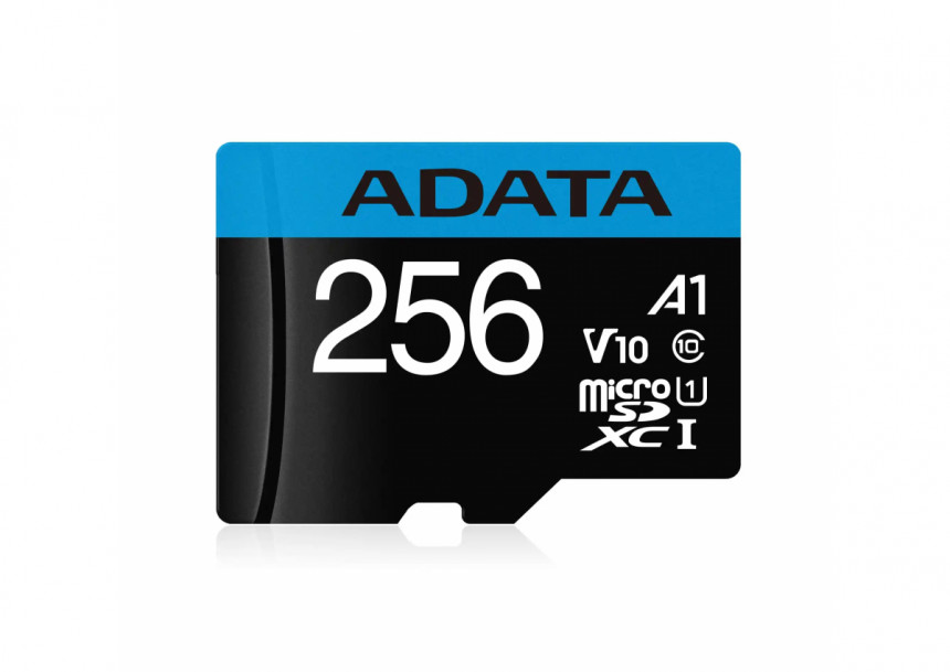 Micro SD Card 256GB AData + SD adapter AUSDX256GUICL10A1-RA1/ class 10