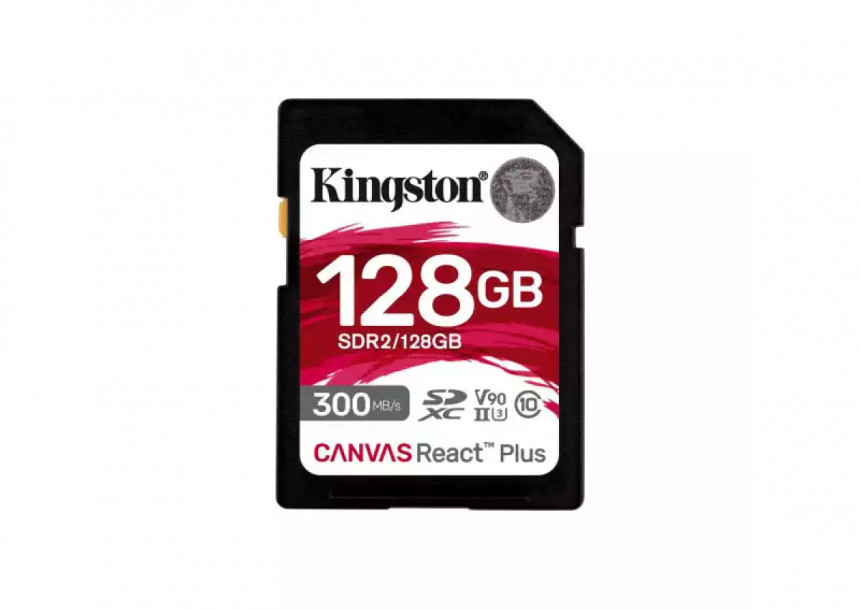 SD Card 128GB Kingston Canvas React Plus SDR2/128GB