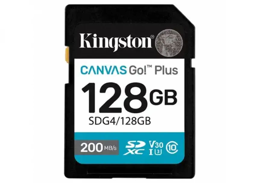 SD Card 128GB Kingston SDG4/128GB class 10 200Mbs/160MBs
