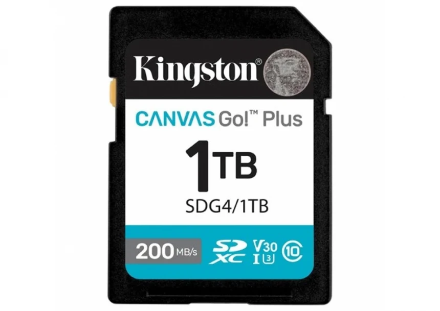 SD Card 1TB Kingston SDG4/1TB class 10 200Mbs/160MBs