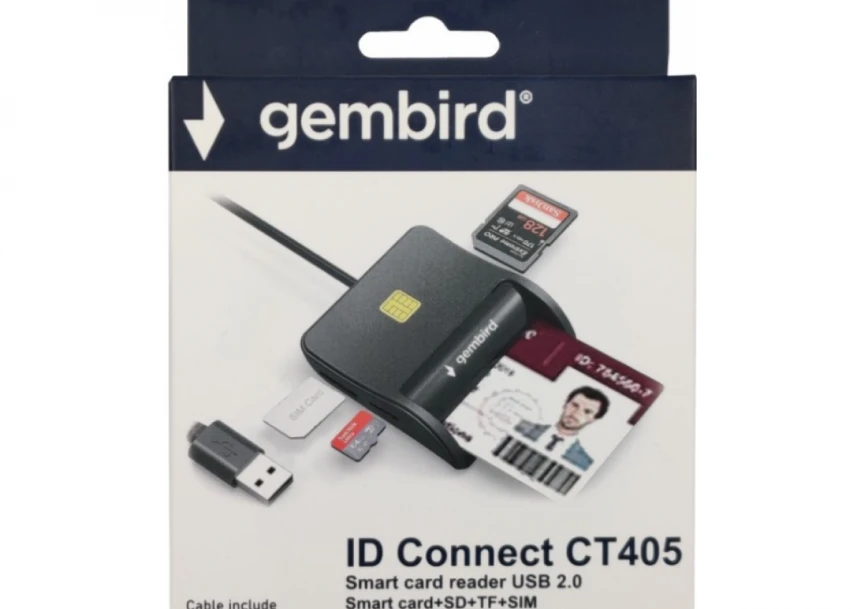 USB Smart Card Reader Gembird CRDR-CT405