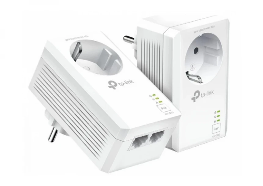Powerline adapter TP-LINK TL-PA7027P KIT AV1000/1000Mbps/Homeplug AV/2x RJ-45/uticnica/300m