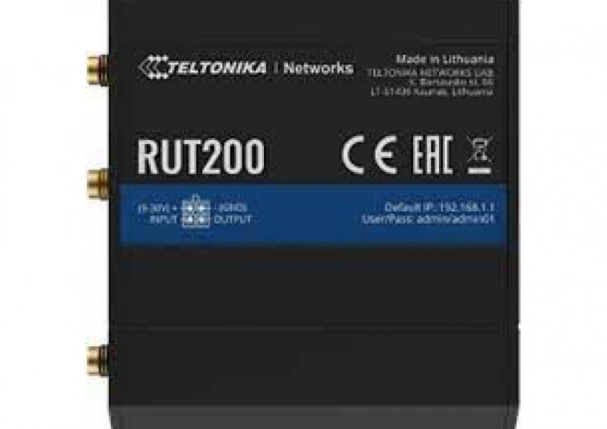 Industrijski ruter 4GLte/WIFI/RMS RUT200, Teltonika