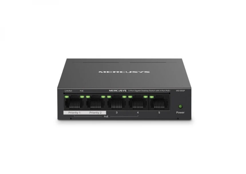LAN Switch Mercusys MS105GP 5-port 10/100/1000 / 4PoE