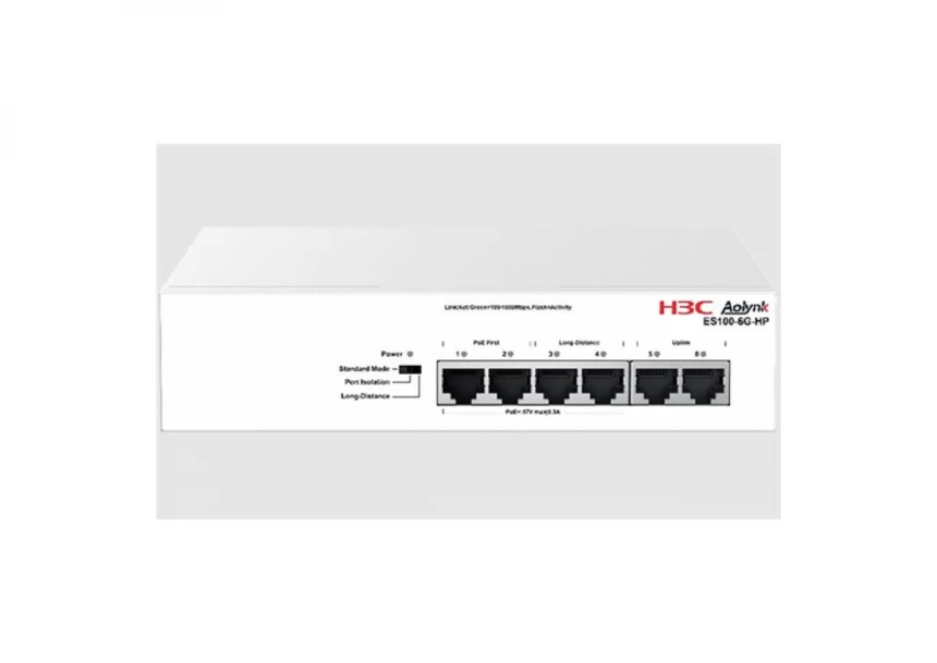 H3C Aolynk ES100-6G-HP Ethernet Switch 6 x 1G ports, AC