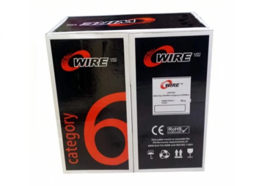 LAN FTP kabl OWIRE Cat6 Solid/CCA/0,56mm/Plavi/305m