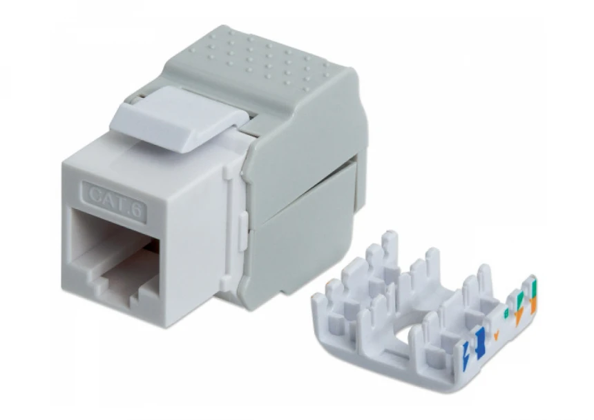 Modul RJ45 Intellinet 167062 Cat6/tool-less/568B 2-1/beli