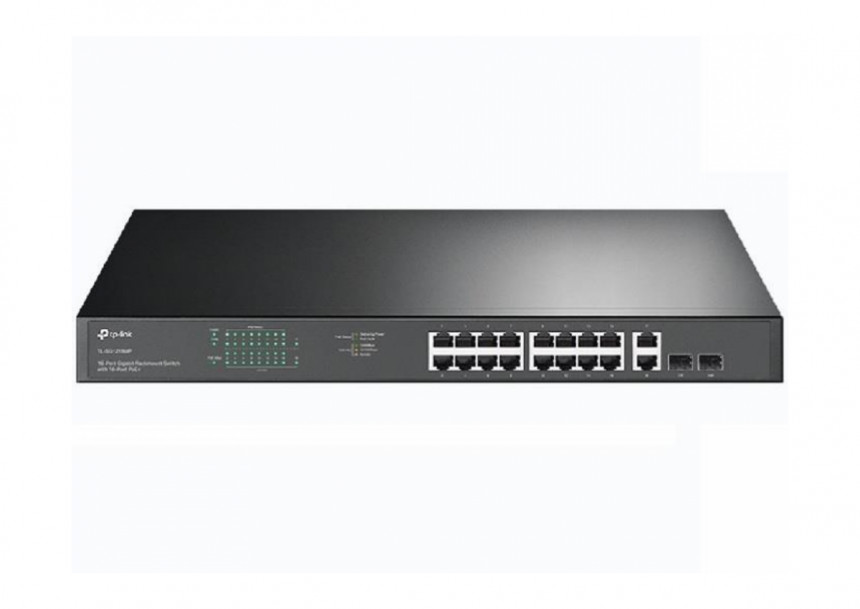 Switch TP-LINK TL-SG1218MP Gigabit/18xRJ4510/100/1000Mbps/16-Port PoE+/ Rackmount
