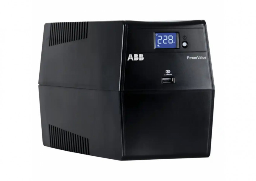 UPS ABB PowerValue 11LI Up 1000VA 600W/Simulated Sine Wave/6 x IEC 320 C13 USB i RS232