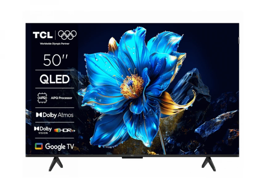 Televizor TCL 50P7K/QLED/50"/4K/60Hz/Google TV/crna
