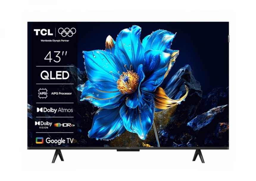 Televizor TCL 43P7K/QLED/43"/4K/60Hz/Google TV/crna