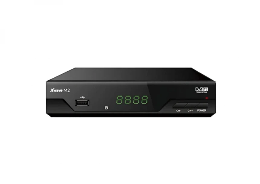 Set Top BOX Xwave M2 DVB-T2 LED/scart/HDMI/RF in-out/USB/media player/metalno kućište