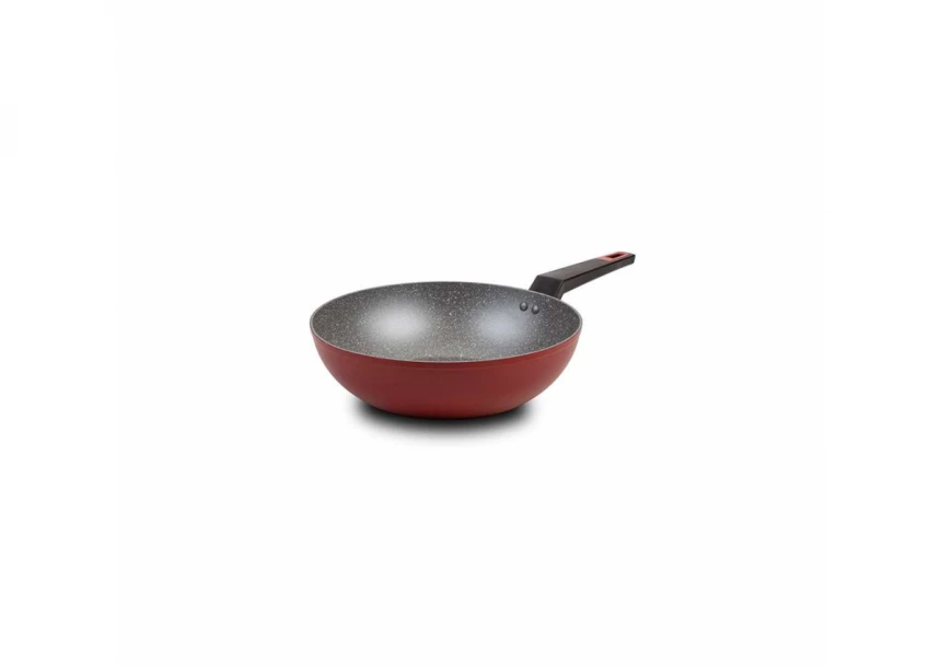 NAVA NV10-144-060 WOK 28CM TAURUS SA NELEPLJIVIM PREMAZOM CRVENI