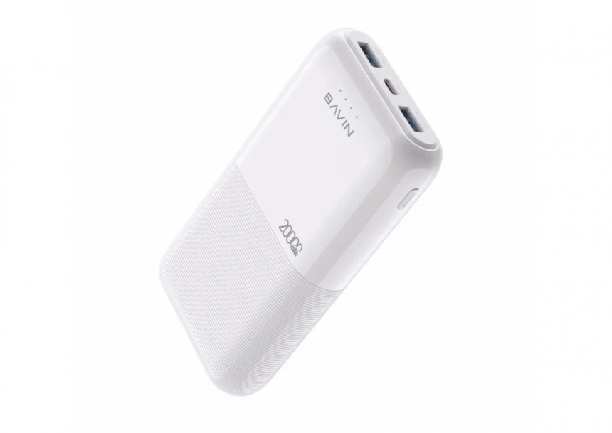 BAVIN Power Bank 20000mAh bela