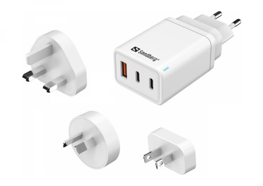 Sandberg 3in1 TravelCharger USB-C/A 65W 441-59