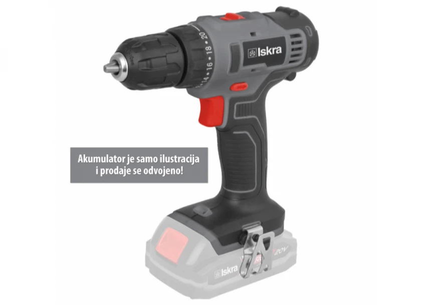 ISKRA X-CROSS akumulatorska bušilica 20V