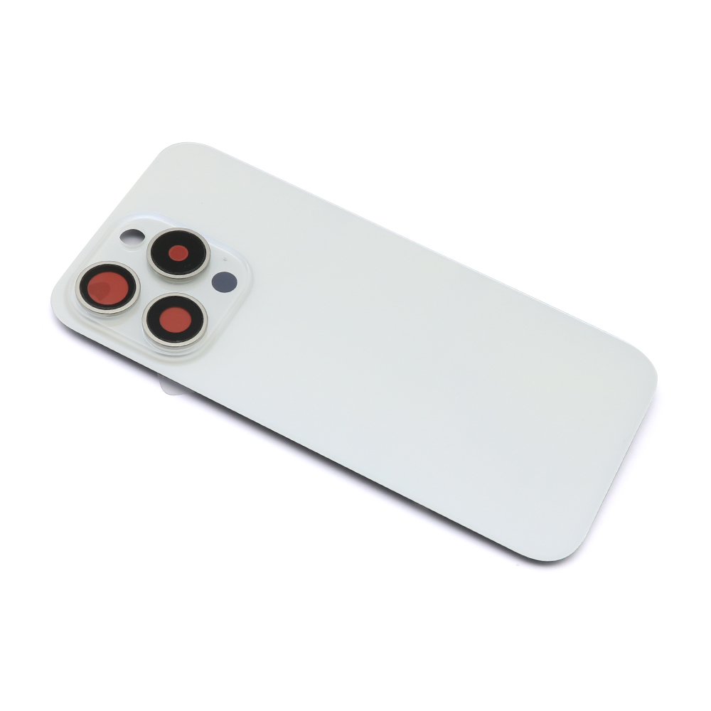 Poklopac baterije - Iphone 15 Pro beli (white) Titanium (NO LOGO) (MS)