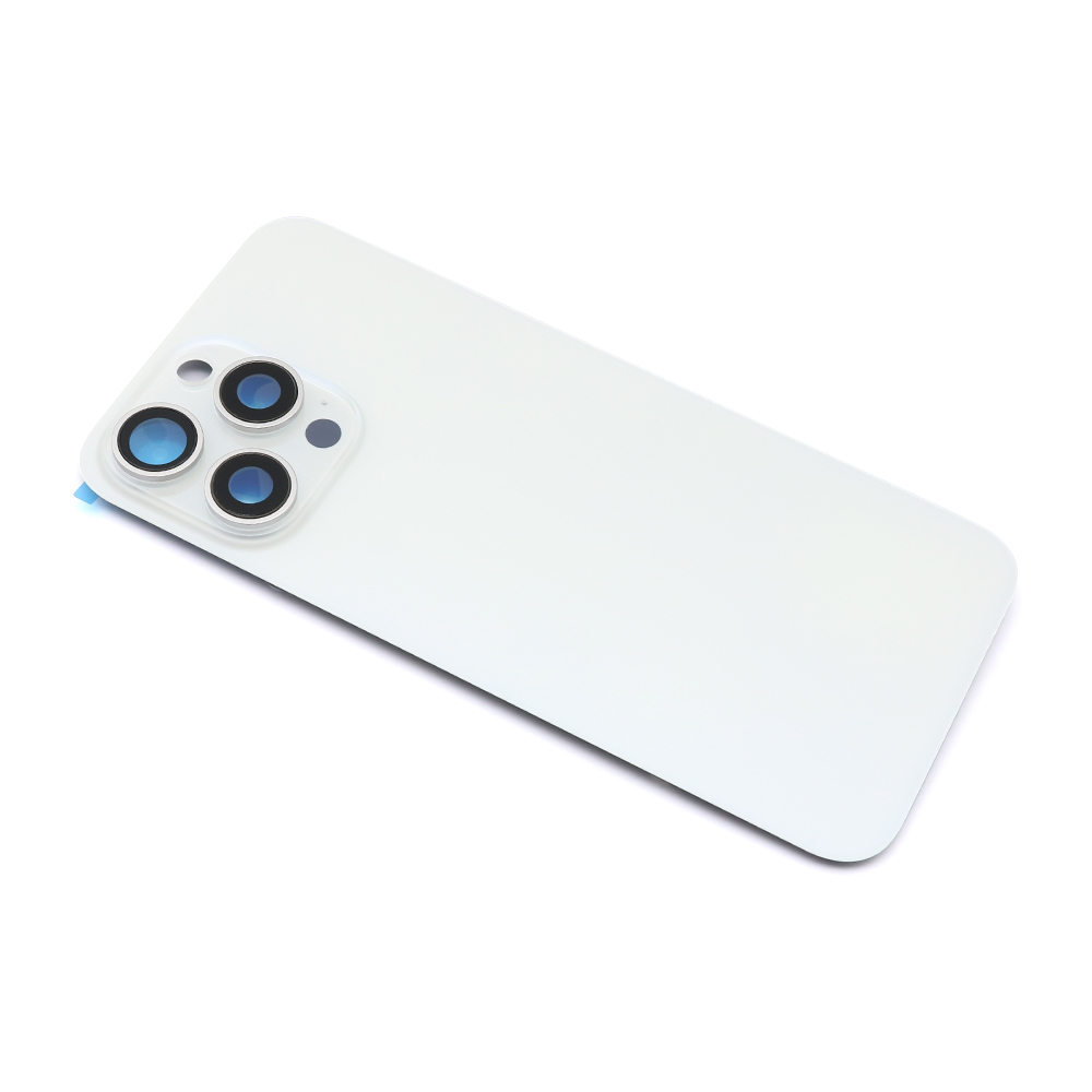 Poklopac baterije - Iphone 15 Pro Max beli (white) Titanium (NO LOGO) (MS)