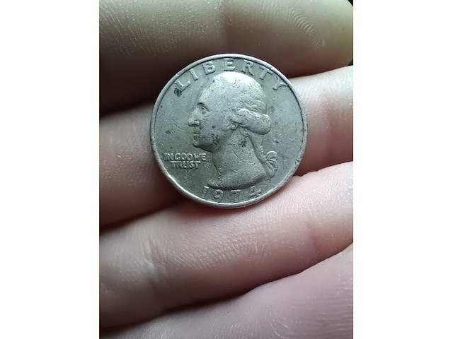 USA - quarter dollar 1974