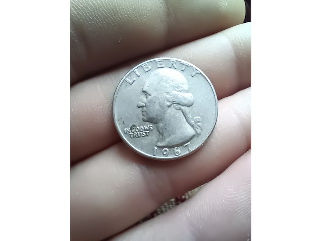 USA - quarter dollar 1967