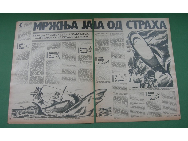 Lov na ajkulu, isečci iz štampe1970.
