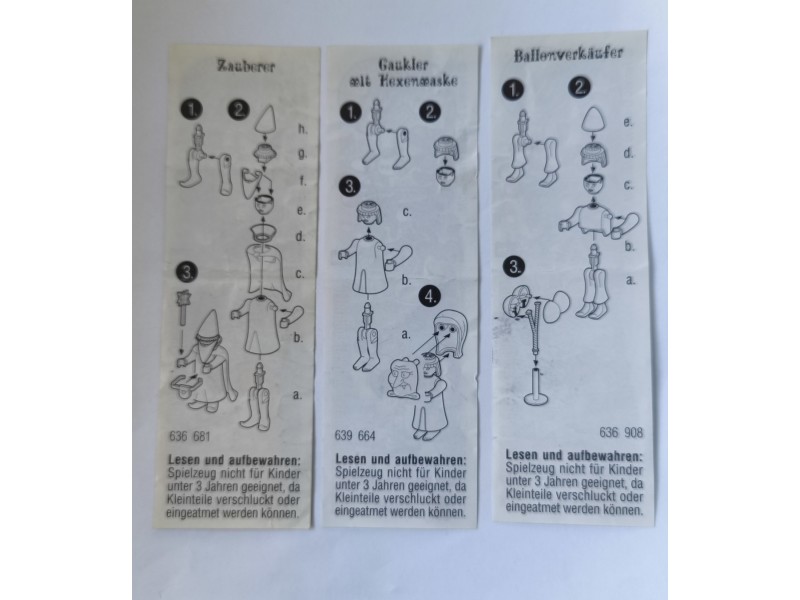 3 BPZ za Kinder kolekciju Jahrmarkt der Fantasie