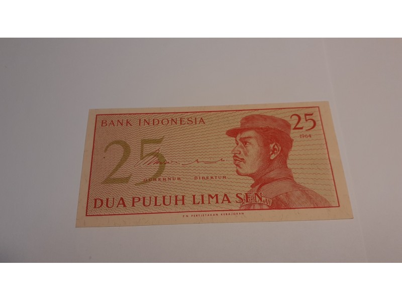 INDONEZIJA - 25 SEN - 1964