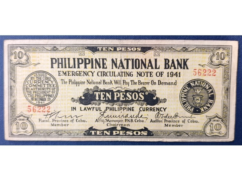 Filipini 10 pesos 1941
