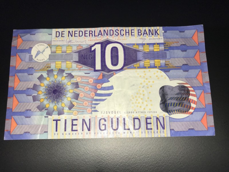 HOLANDIJA 10 GULDENA.1997.