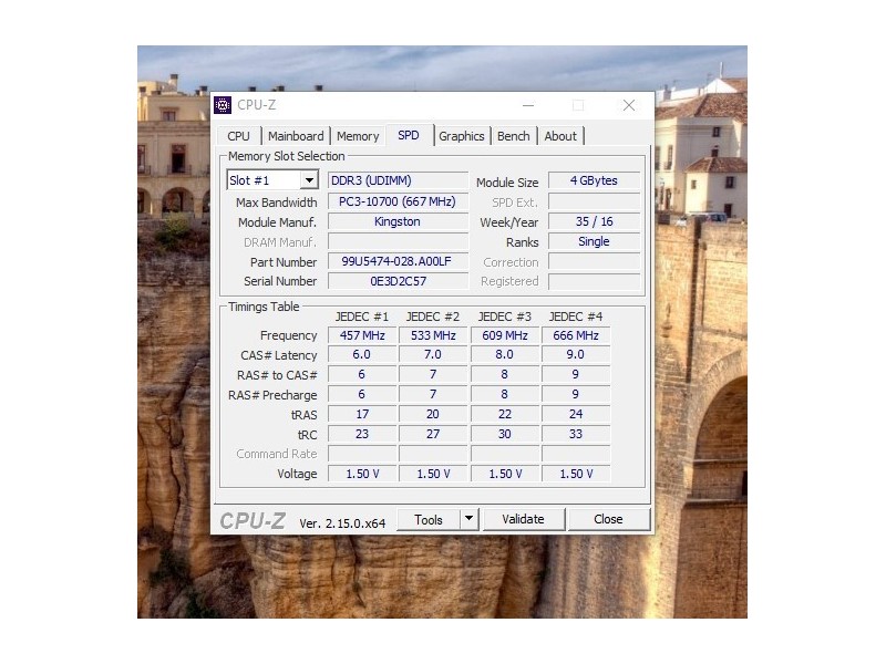 4gb ddr3 1333Mhz Kingston slim