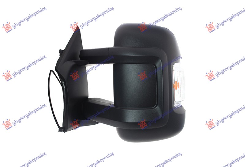 RETROVIZOR ELEKTRICNI SA GREJACEM SREDNJI (MIGAVAC) (SENZOR) (POZICIONO SVETLO 16W) (8 OTV 8 PIN + 8 OTV 2 PIN) (A KVAL) Leva str. TOYOTA PROACE MAX (2024-) (OEM: 735440424)