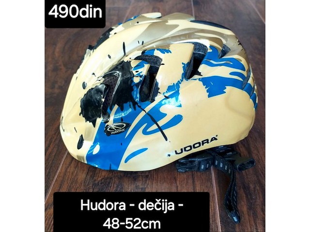 Hudora dečija kaciga bicikl roleri trotinet 48 - 52cm