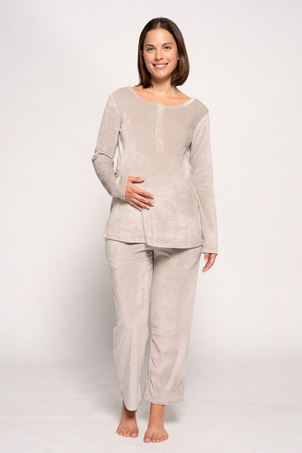Maternity velour pyjamas