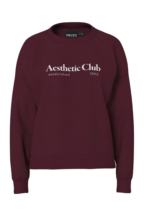 Lässiges bordeauxrotes Sweatshirt Aesthetic club