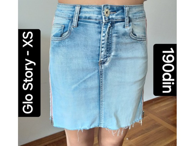 Glo Story teksas suknja XS/34